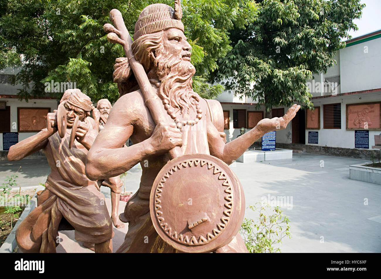 sculpture of kabir and sant singing, varanasi, uttar pradesh, Asia ...