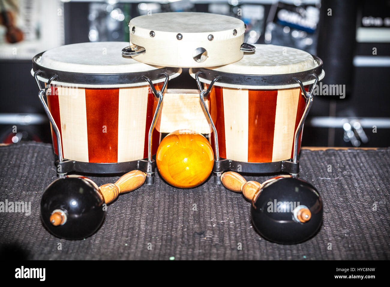 woman playing the tank drum Stock Photo - Alamy