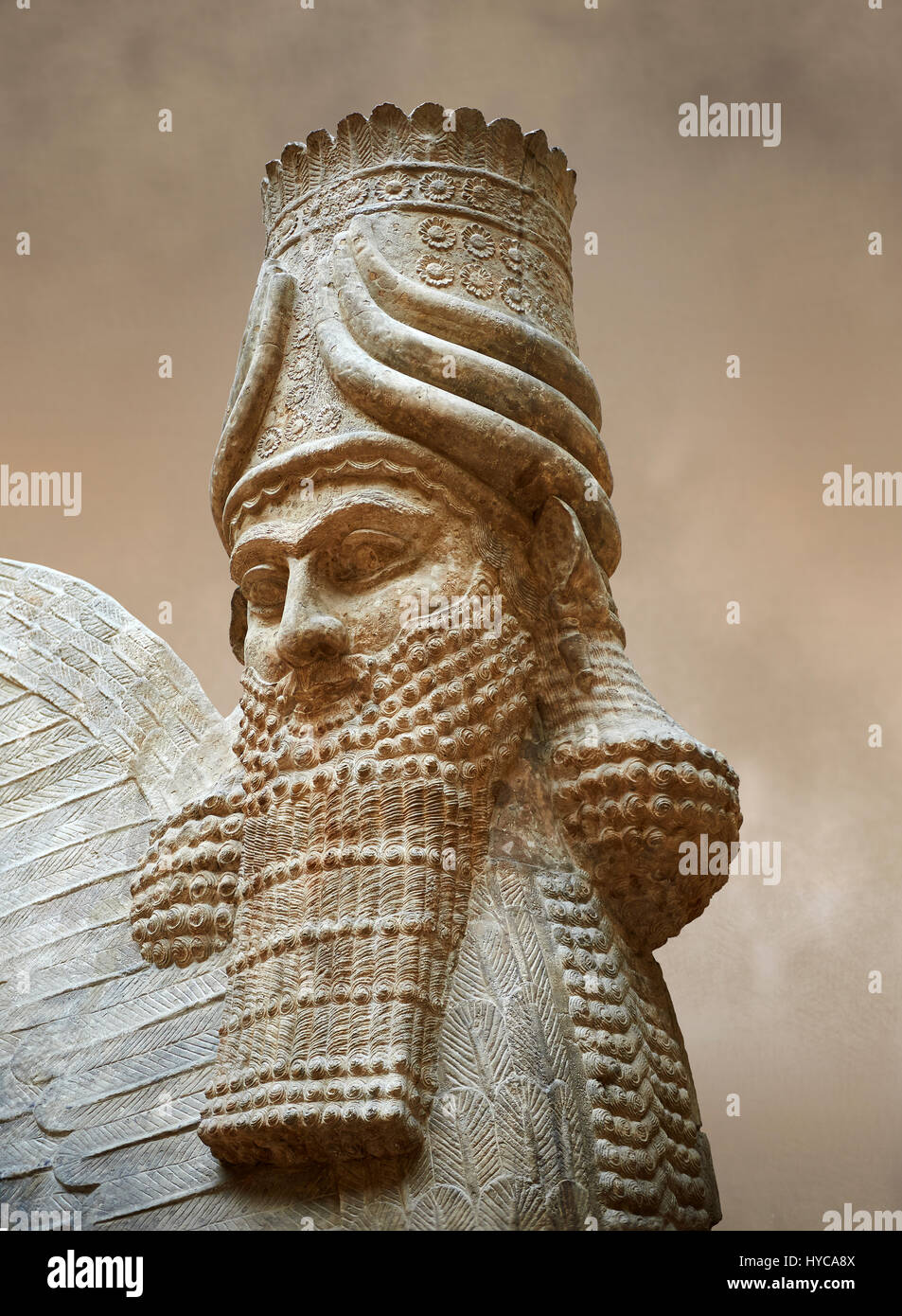 Sargon ii louvre statue hi-res stock photography and images - Alamy