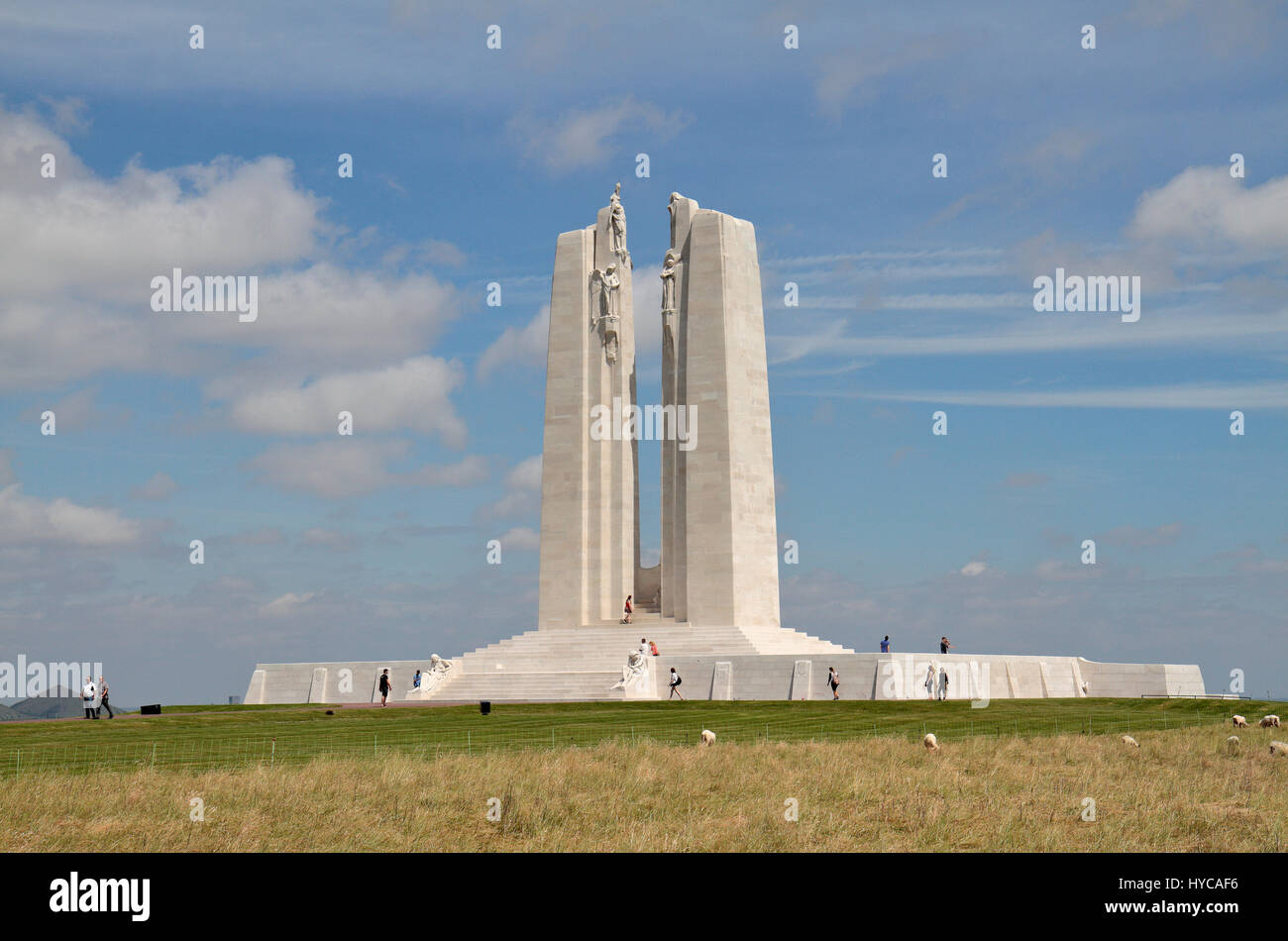 The Canadian World War One Memorial, Vimy Ridge National Historic Site ...