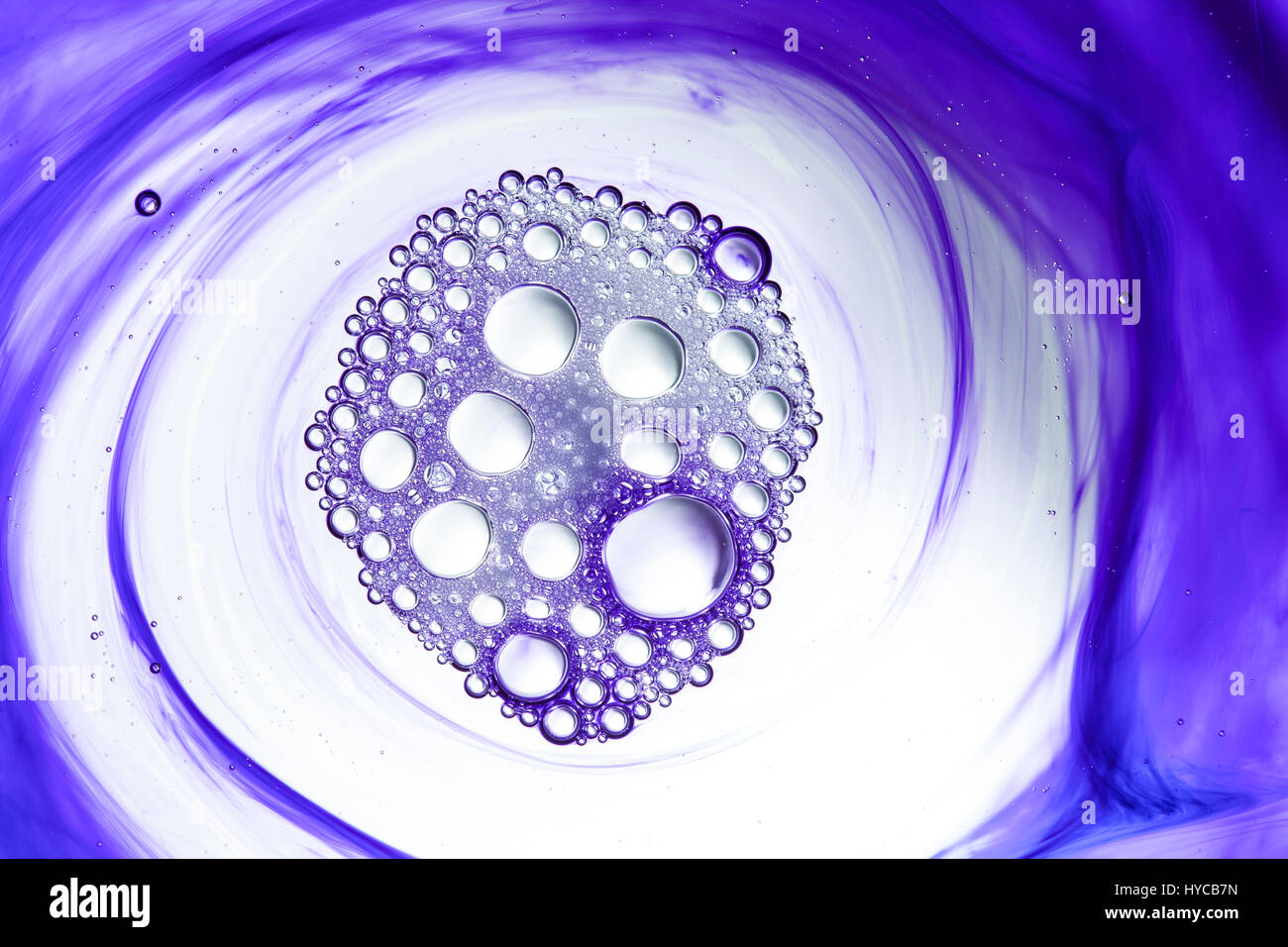 moving ink in water spiral abstract Stock Photo - Alamy
