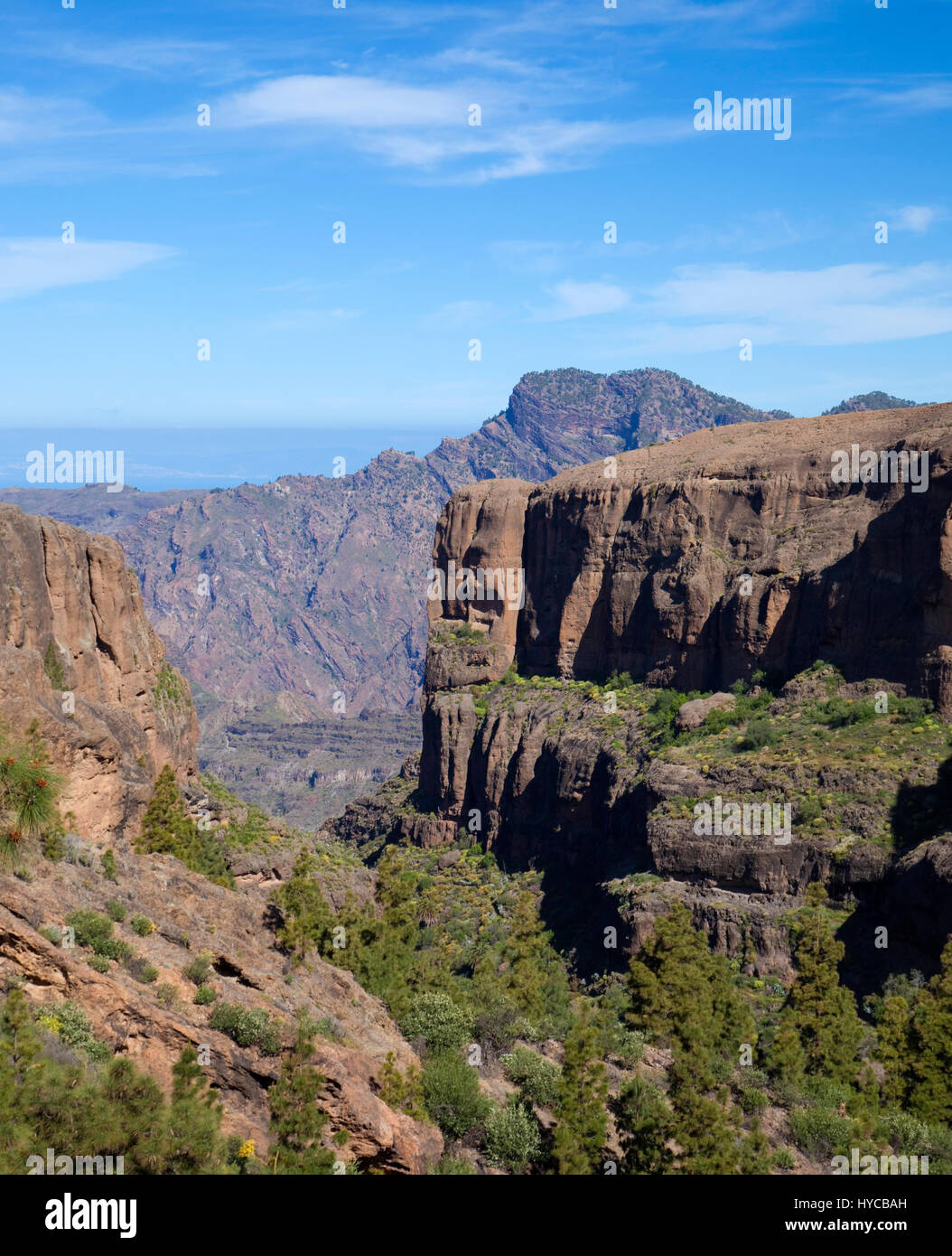 Central Gran Canaria, protected area of Integral Nature Reserve Inagua ...