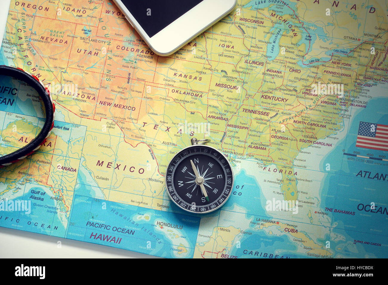 Cell phone compass hi-res stock photography and images - Alamy