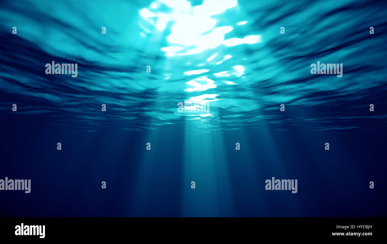 Sun shine beam rays underwater hi-res stock photography and images - Alamy