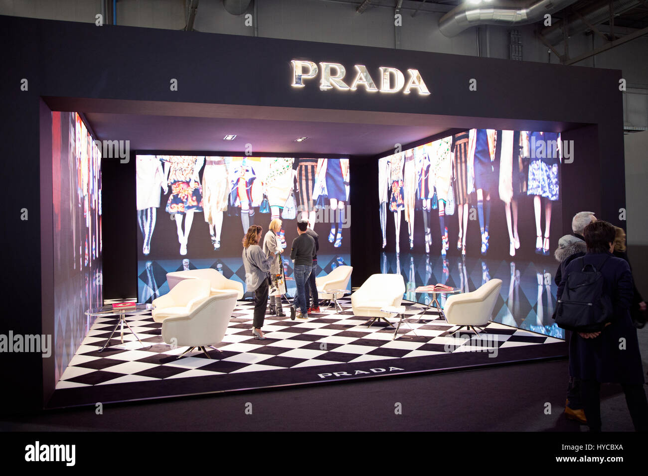 Milano the Micam footwear fair: collection of luxury branded shoes and ...