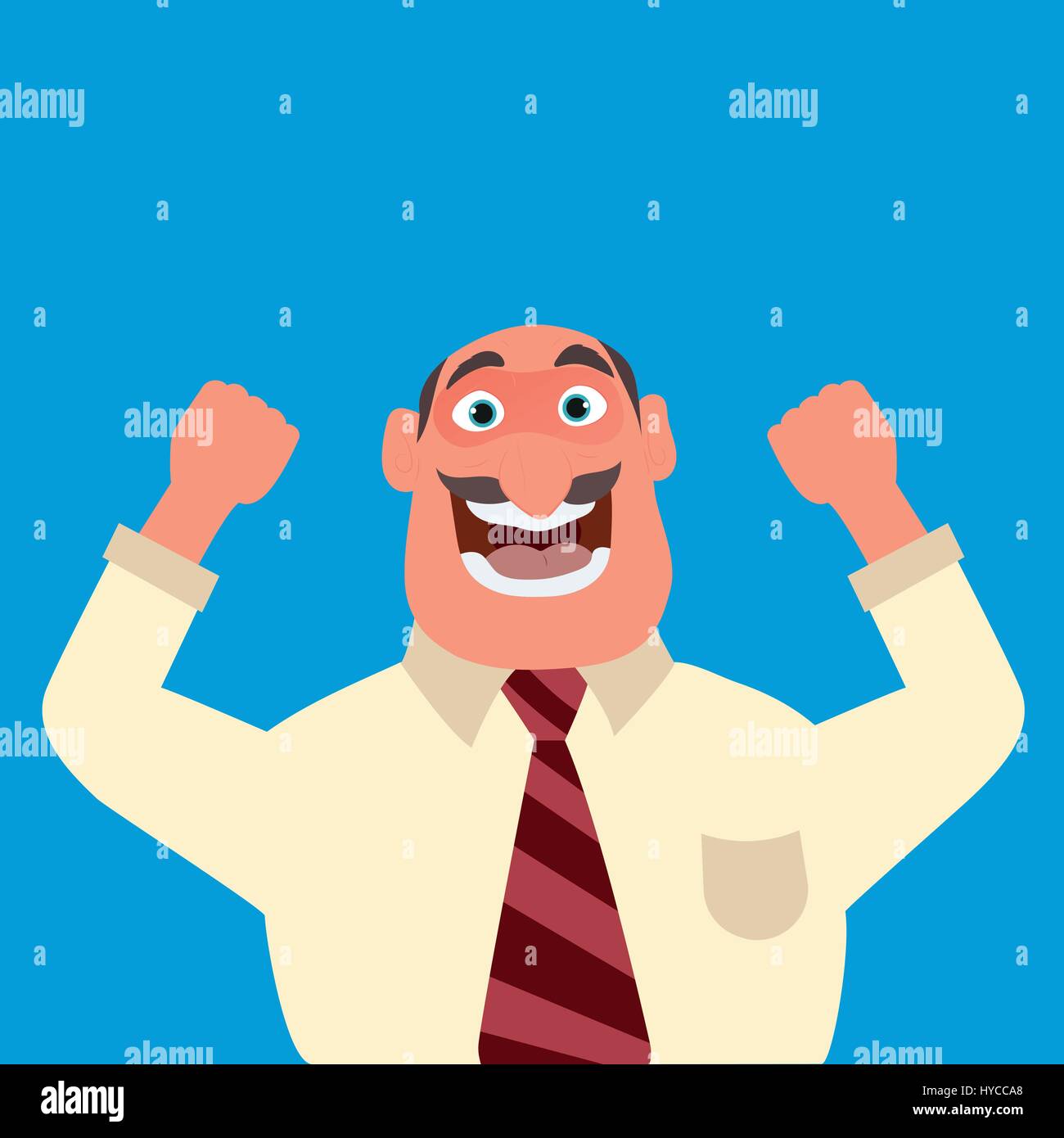 Office employee smiling on Stock Vector Images - Alamy