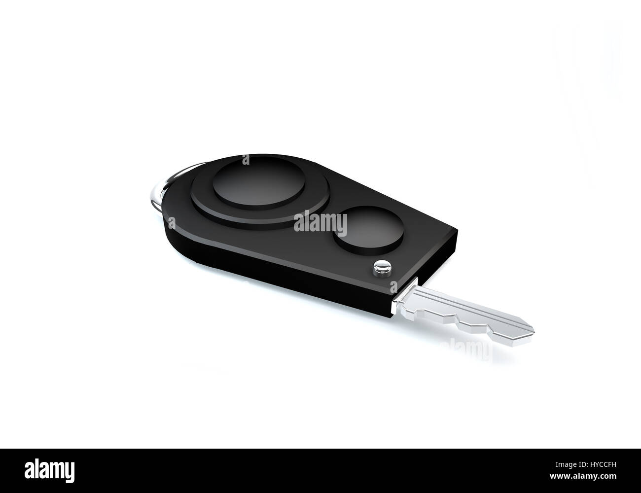 car key isolated on a white background Stock Photo - Alamy