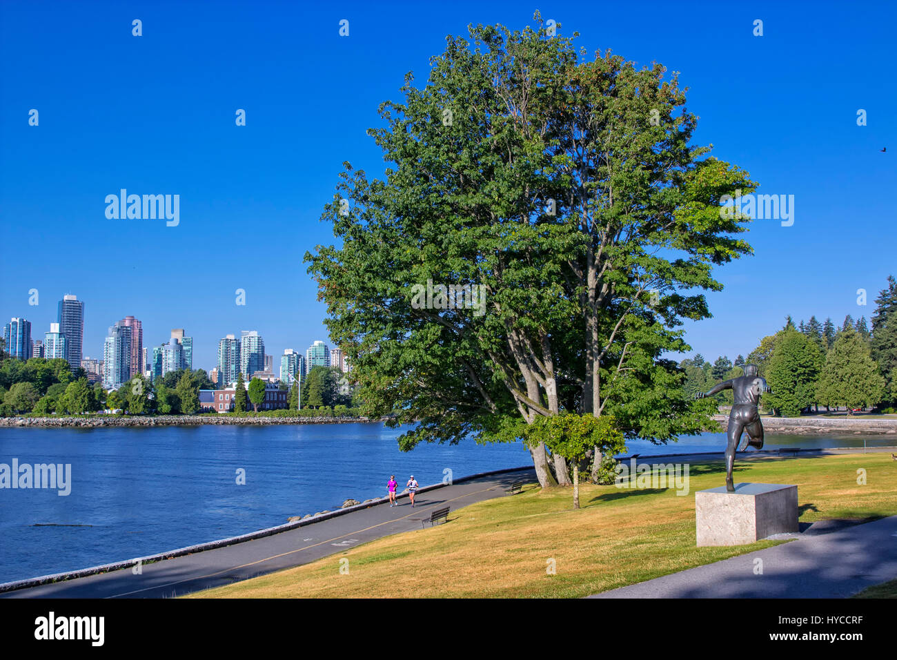 Running in Stanley Park Stock Photo - Alamy