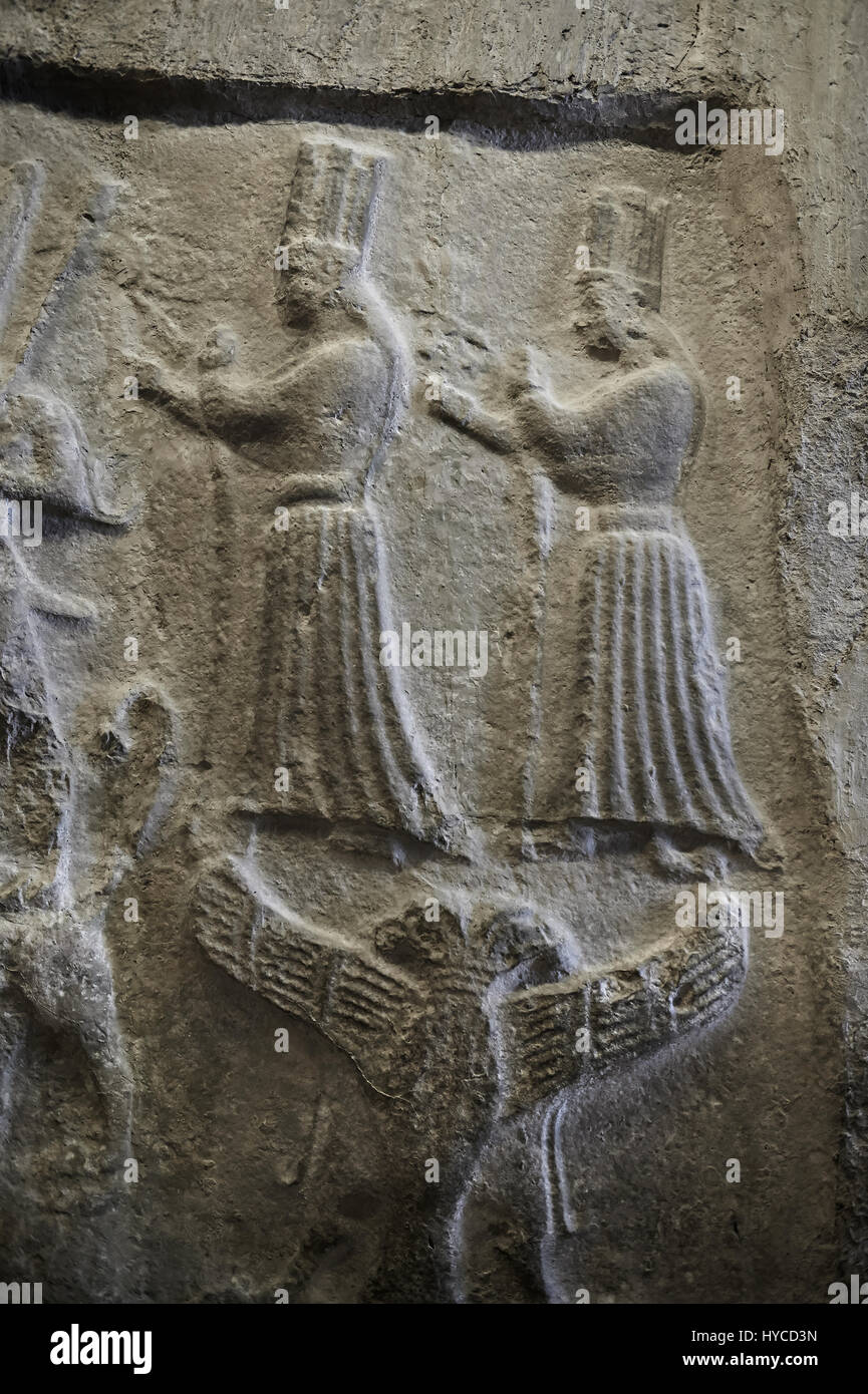 Hittite relief sculptures of Gods at the Yazilikaya Sancutary [ i.e ...