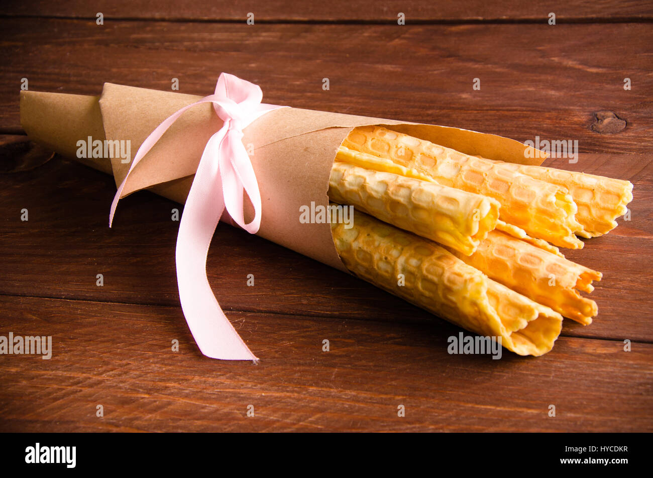 Tubular wafer hi-res stock photography and images - Alamy