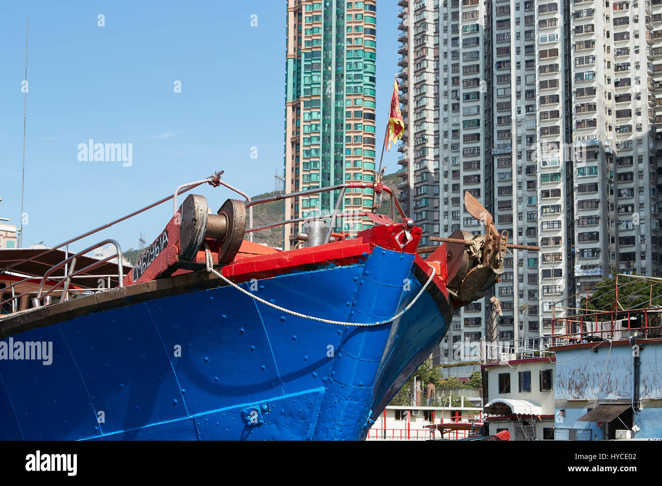 High rise skyscraper skyscrapers building buildings boats hi-res stock ...