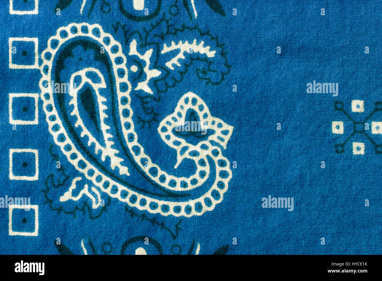 Blue and White Bandana Stock Photo - Alamy