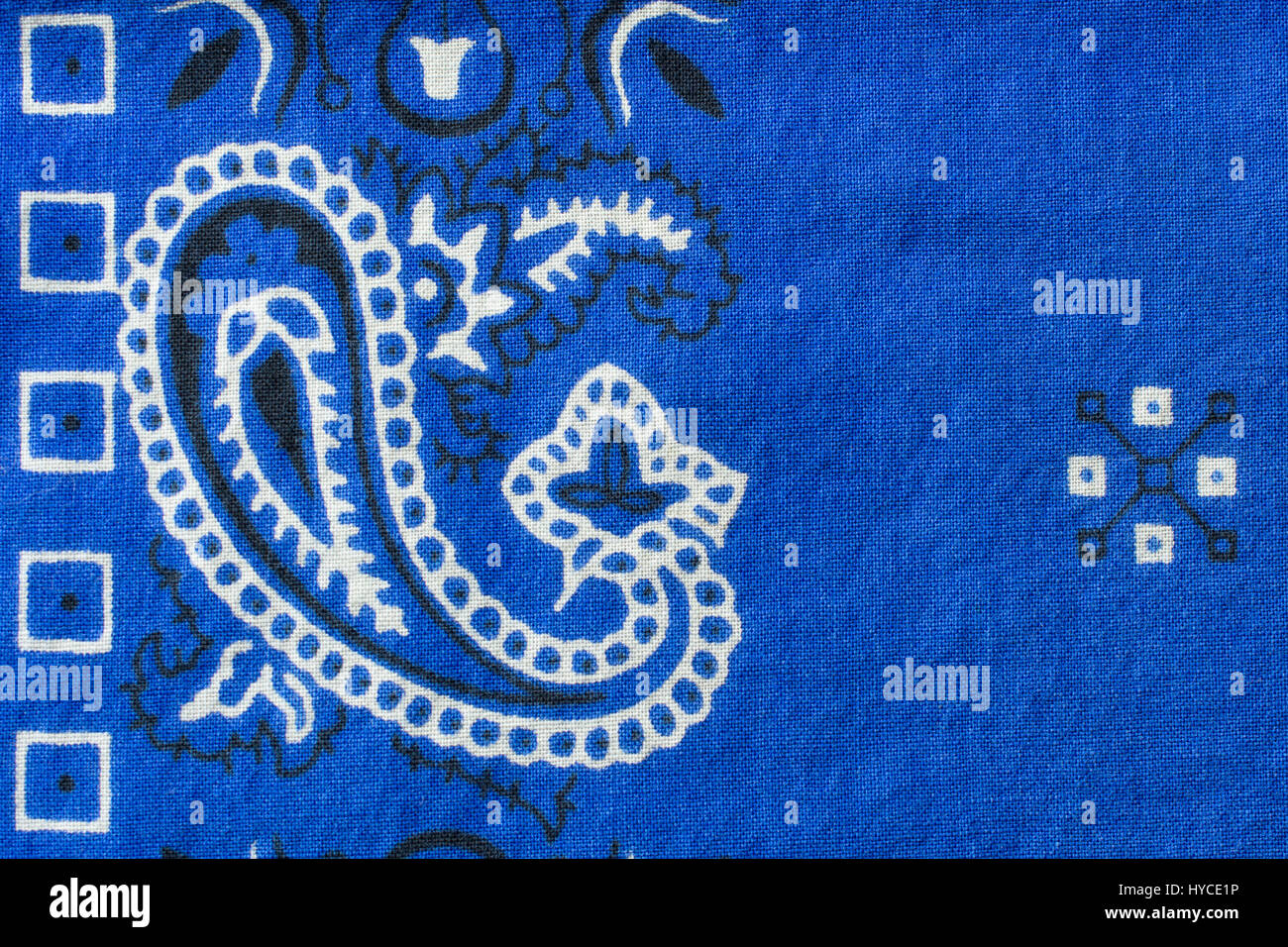 Royal Blue Bandana Stock Photo - Alamy
