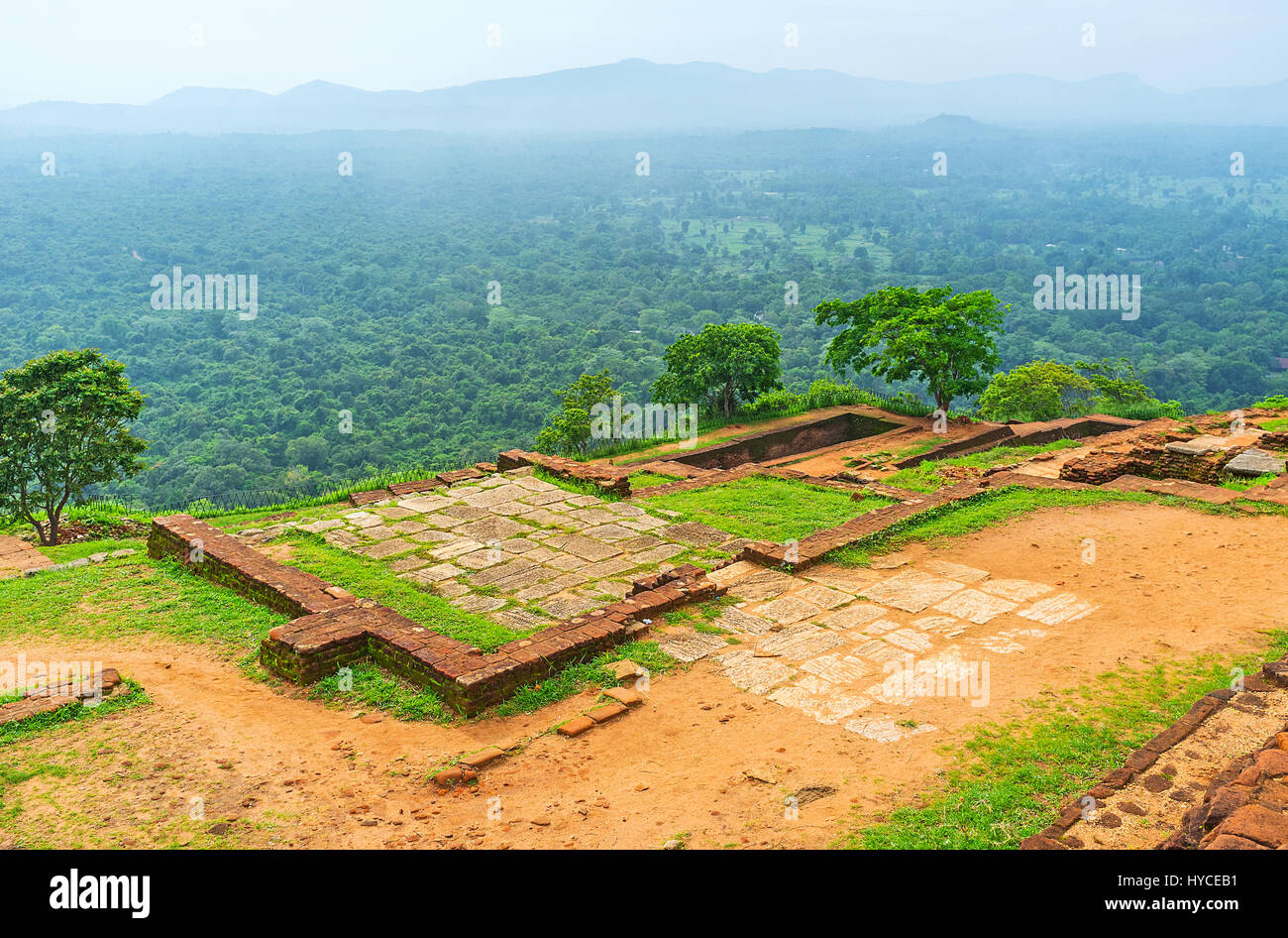 The archaeological site of Sigiriya upper palace also serves as the ...