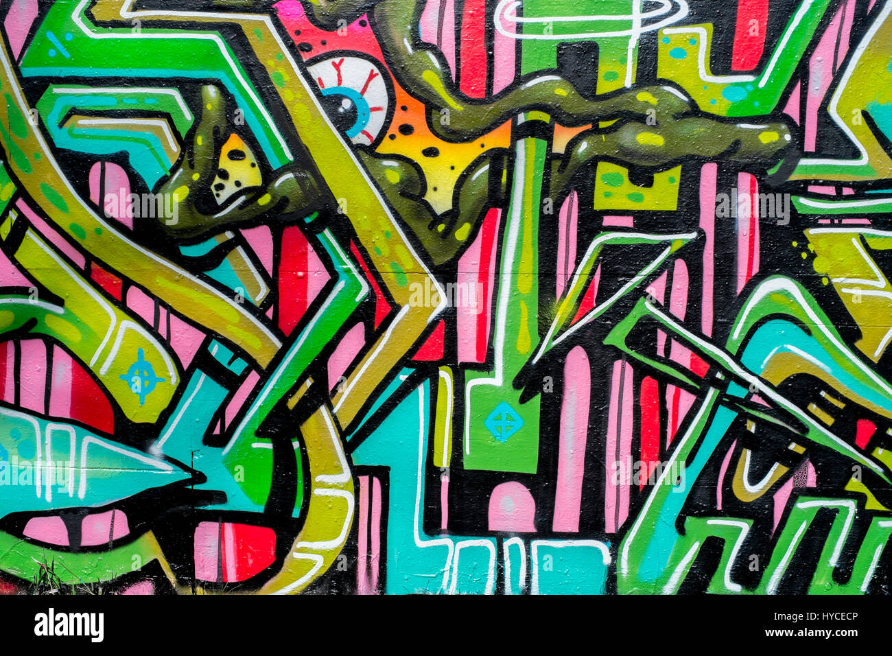 Danish graffiti on Copenhagen Metro extension building site boards ...