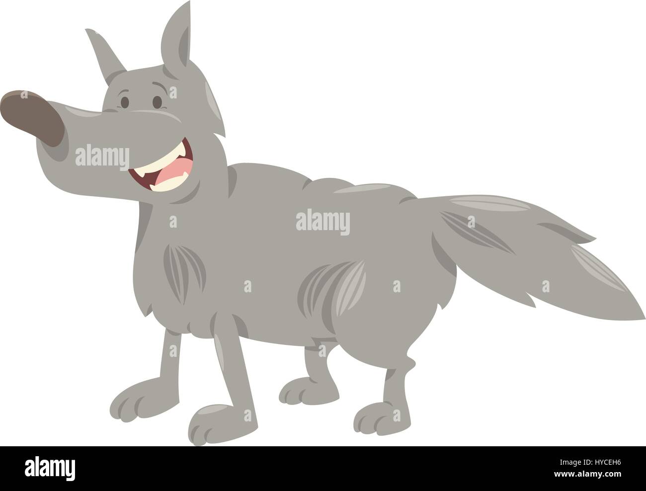 Gray wolf funny Stock Vector Images - Alamy