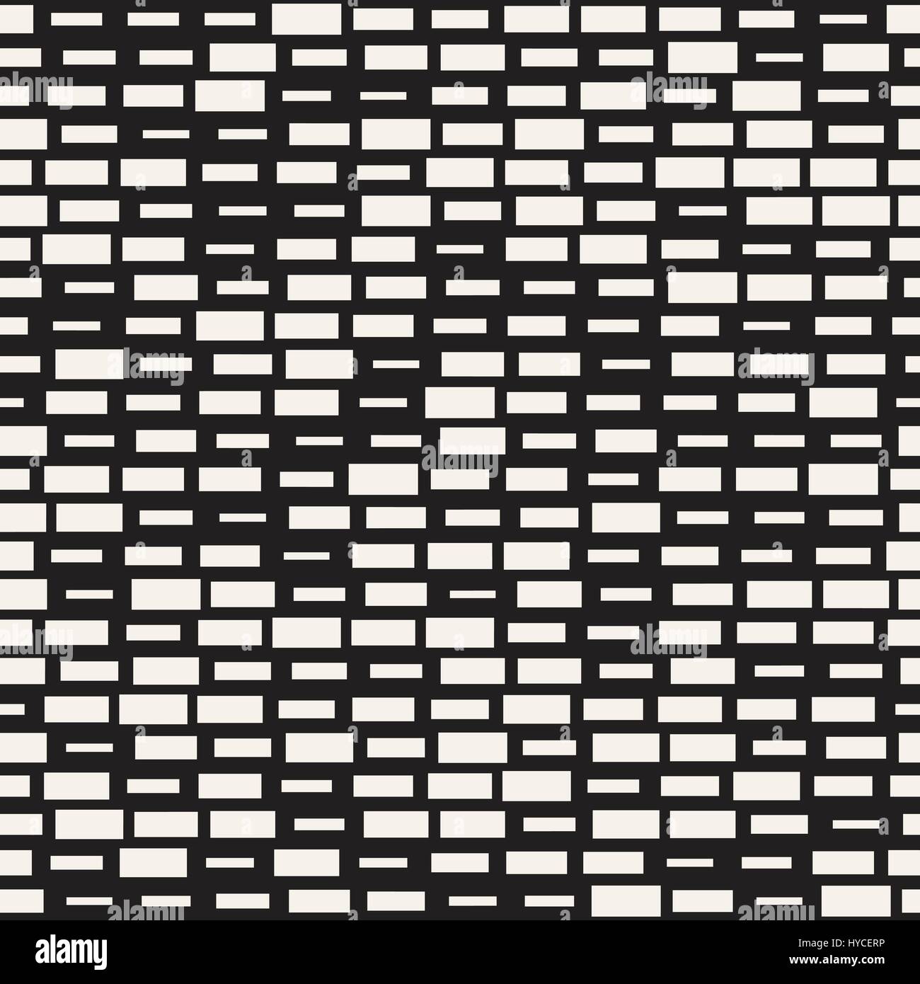 Vector Seamless Black And White Irregular Dash Rectangles. Abstract ...