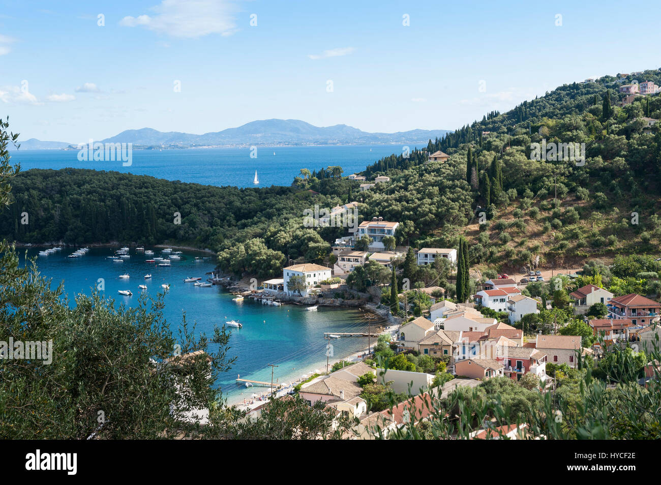 Kalami, Corfu, Ionian Islands, Greece, Europe Stock Photo - Alamy