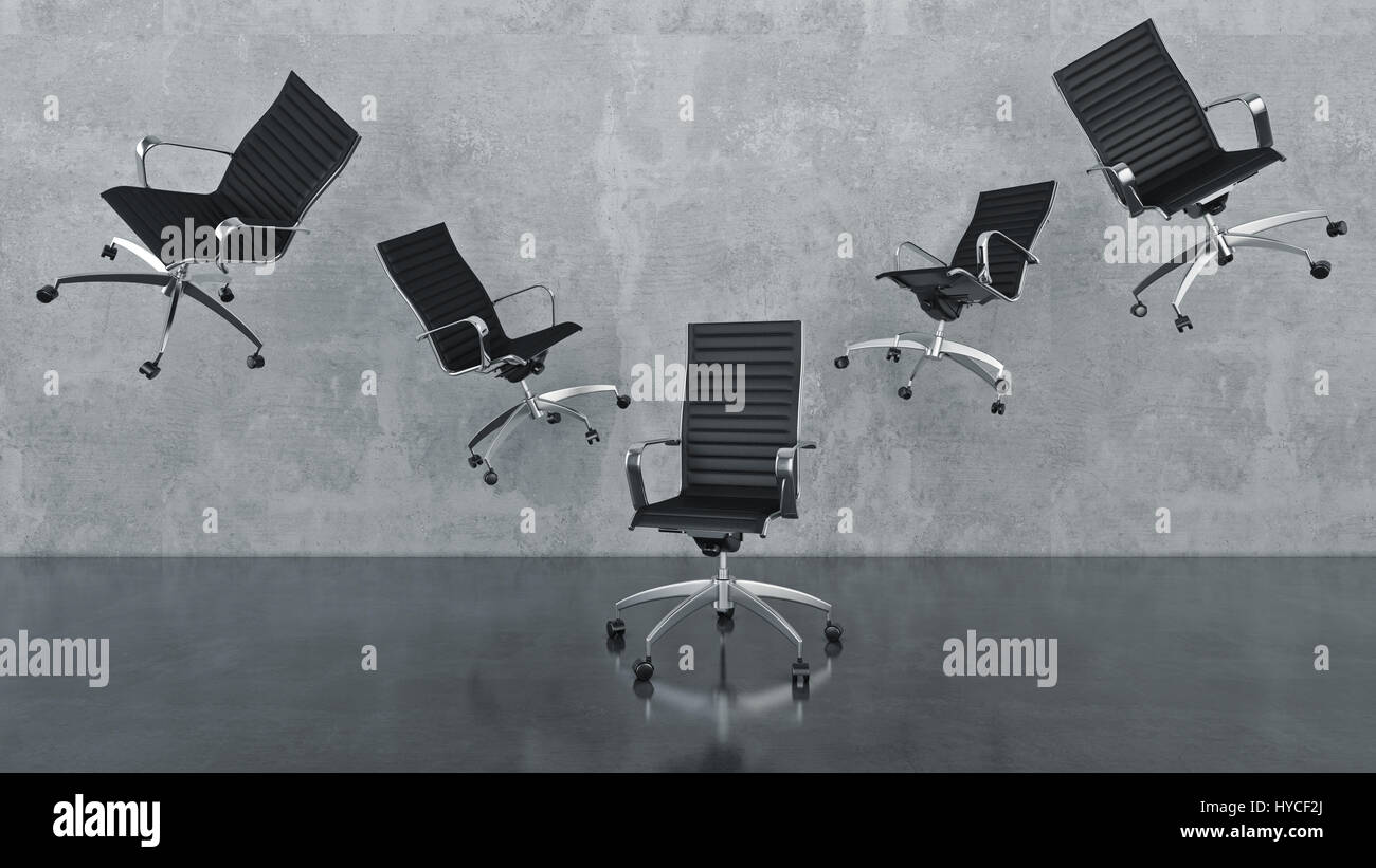 Office chair concept . 3d rendering Stock Photo - Alamy
