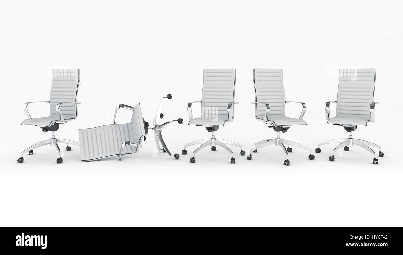 Office chair concept . 3d rendering Stock Photo - Alamy