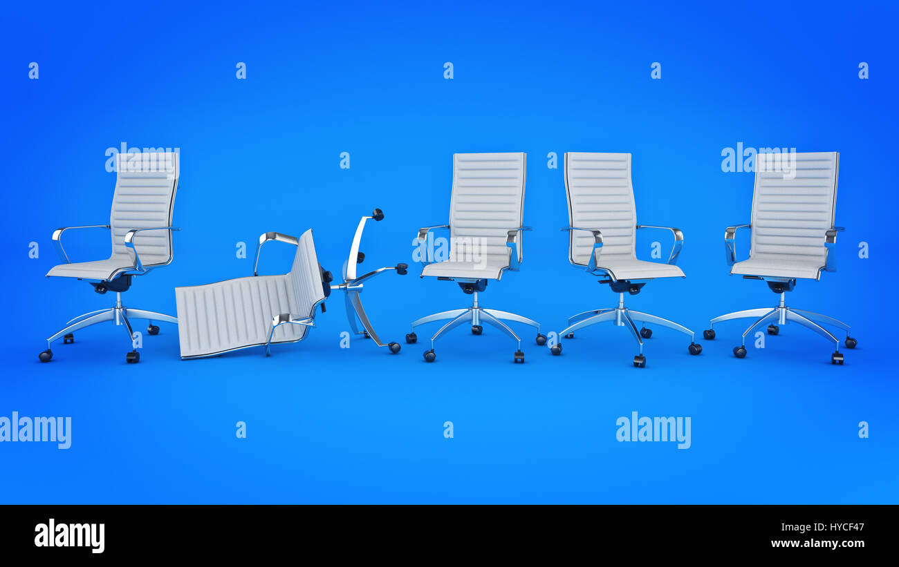 Office chair concept . 3d rendering Stock Photo - Alamy