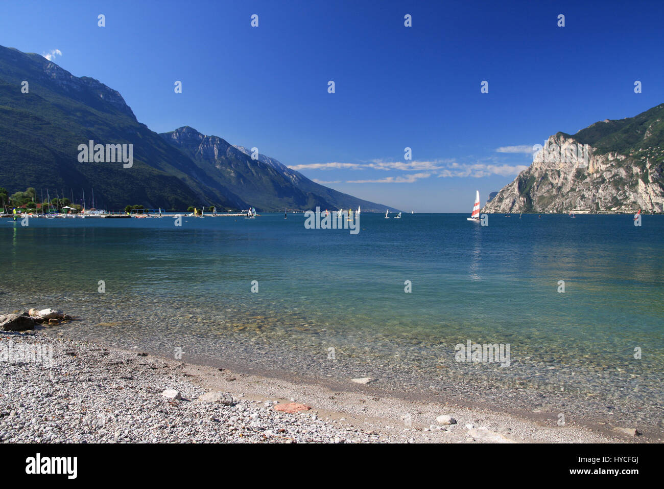 Lake garda torbole beach trentino hi-res stock photography and images ...
