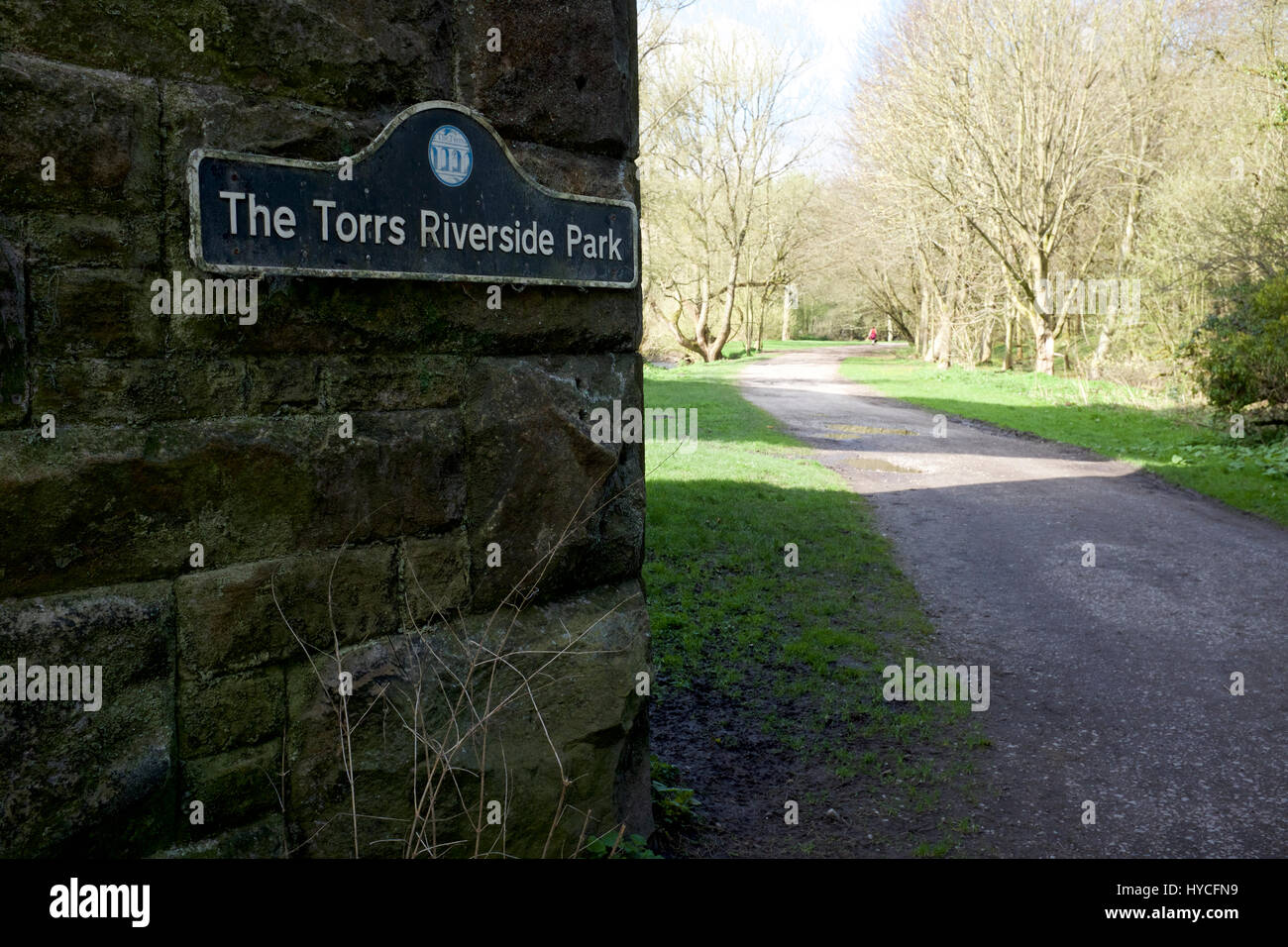 The Torrs in Riverside Park New Mills, High Peak, Derbyshire Stock ...