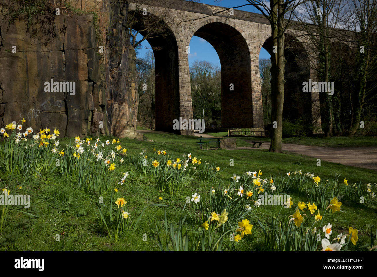 The Torrs in Riverside Park New Mills, High Peak, Derbyshire Stock ...