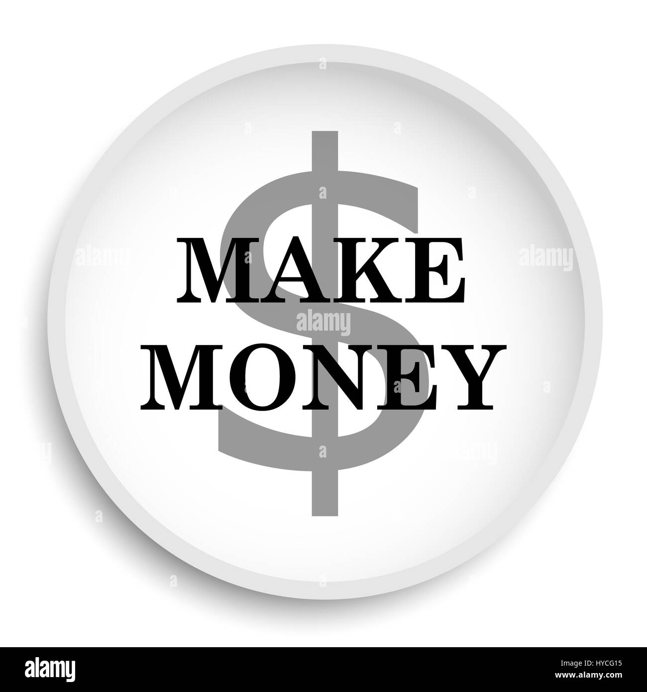 Earn money button icon concept hi-res stock photography and images - Alamy