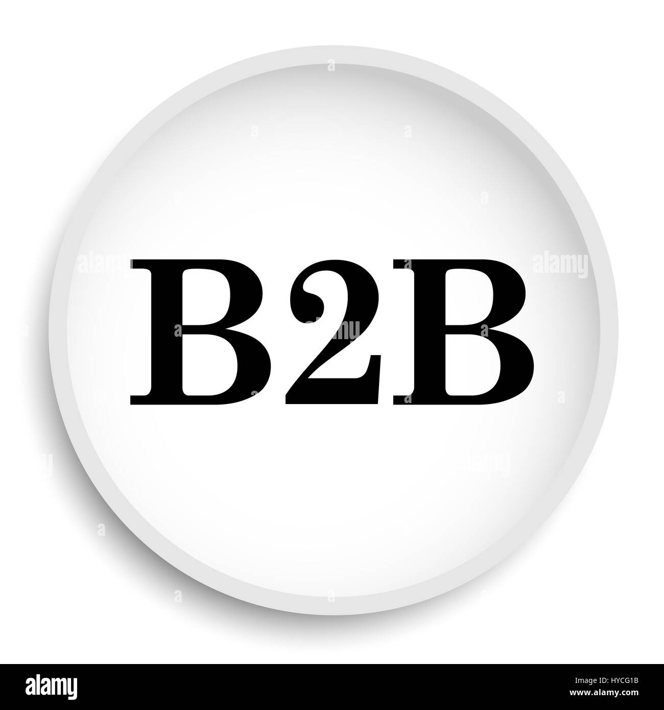 B2B icon. B2B website button on white background Stock Photo - Alamy