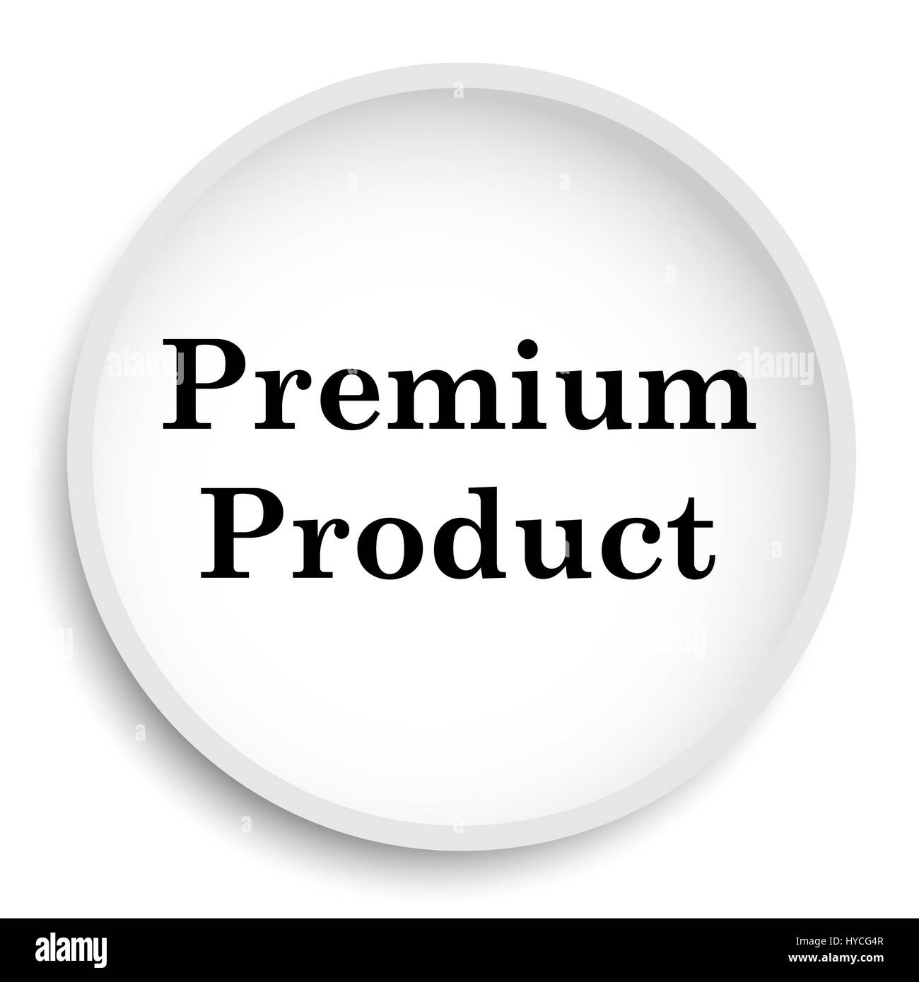 Premium product icon. Premium product website button on white ...