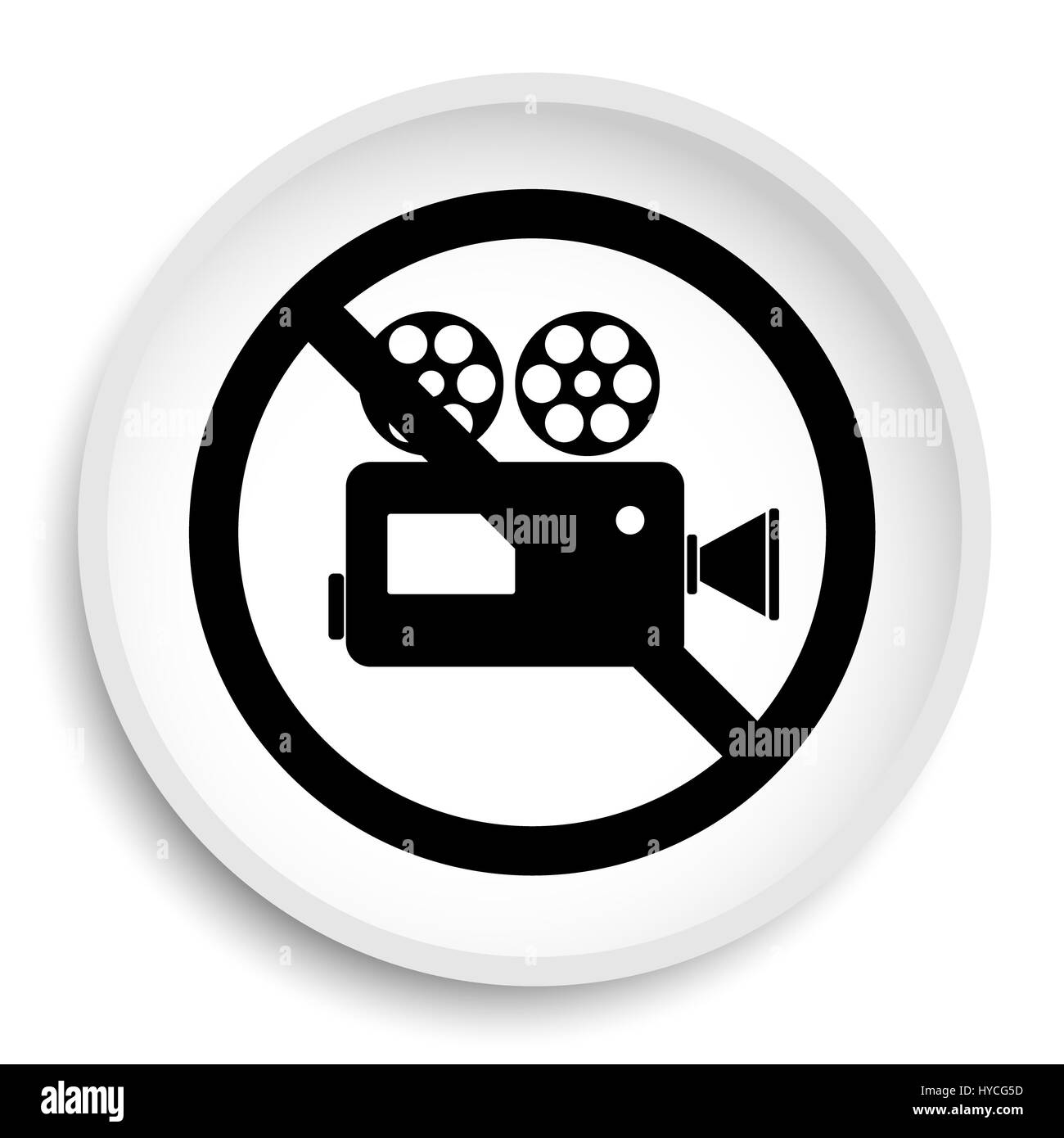 Video prohibited sign Black and White Stock Photos & Images - Alamy