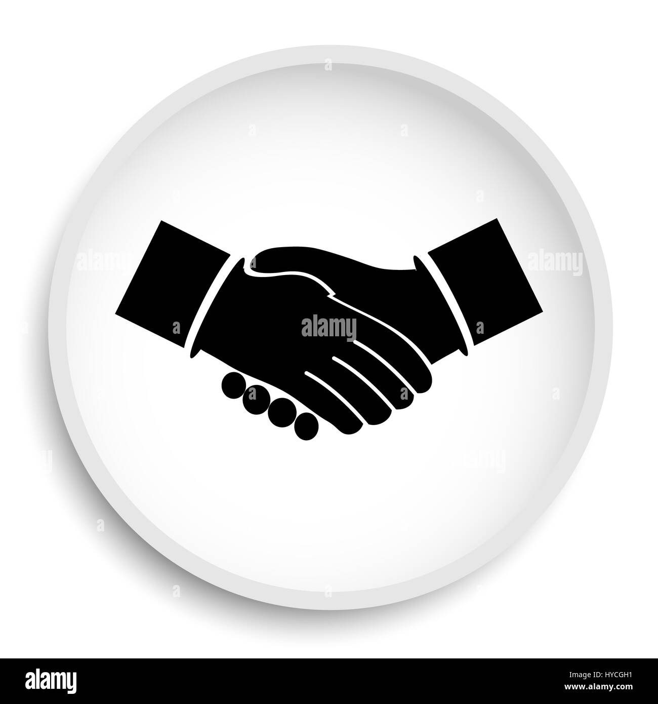 Agreement icon. Agreement website button on white background Stock ...