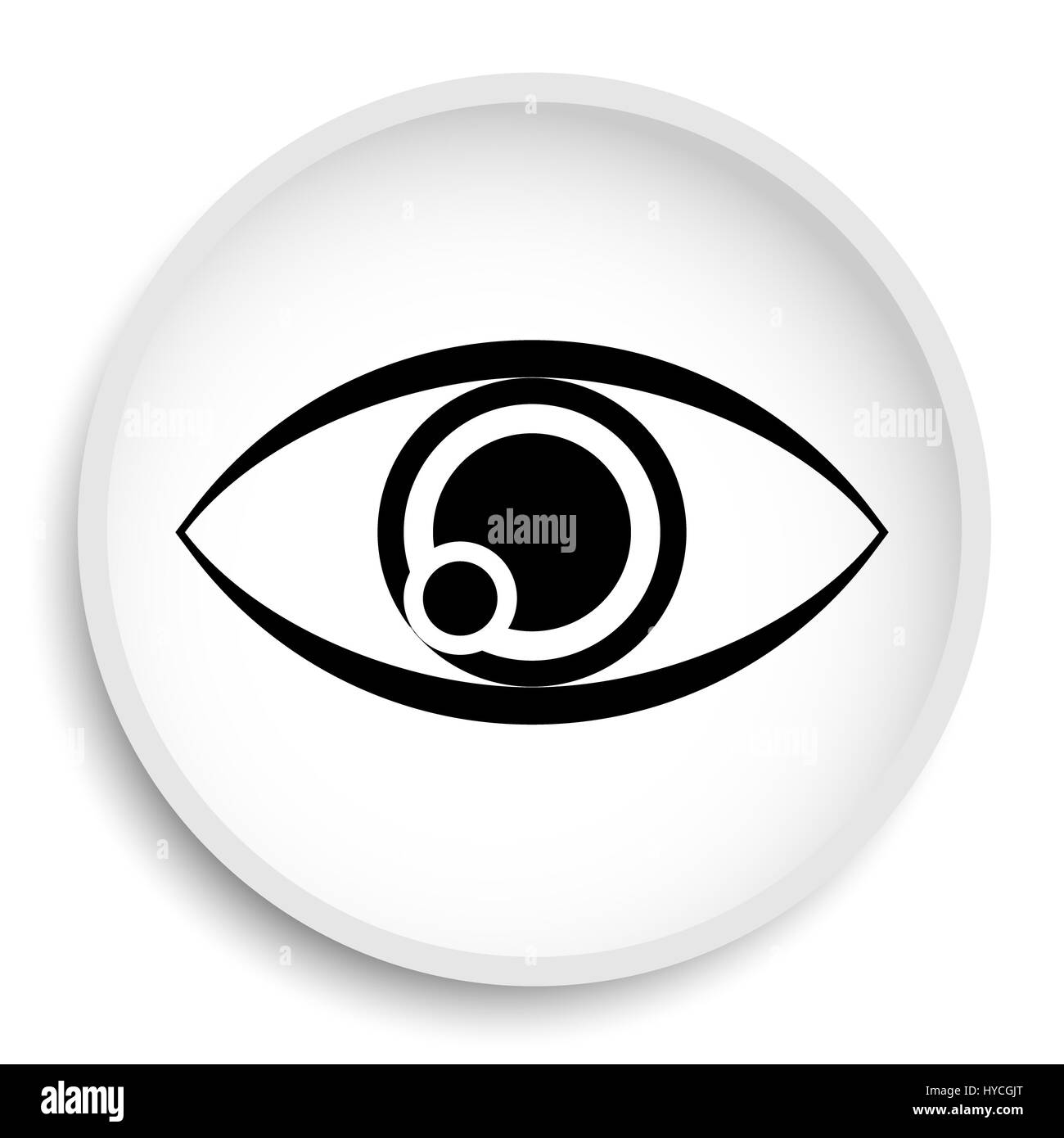 Eye icon. Eye website button on white background Stock Photo - Alamy