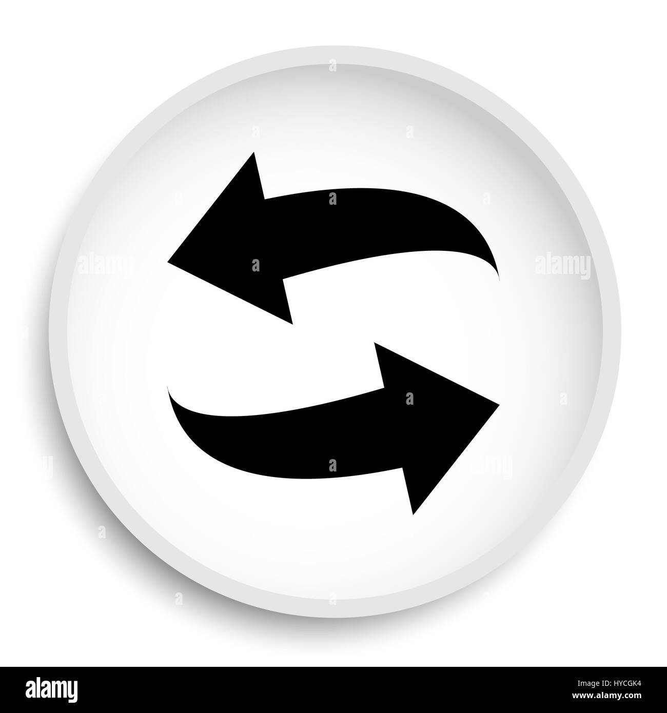 Swap icon. Swap website button on white background Stock Photo - Alamy