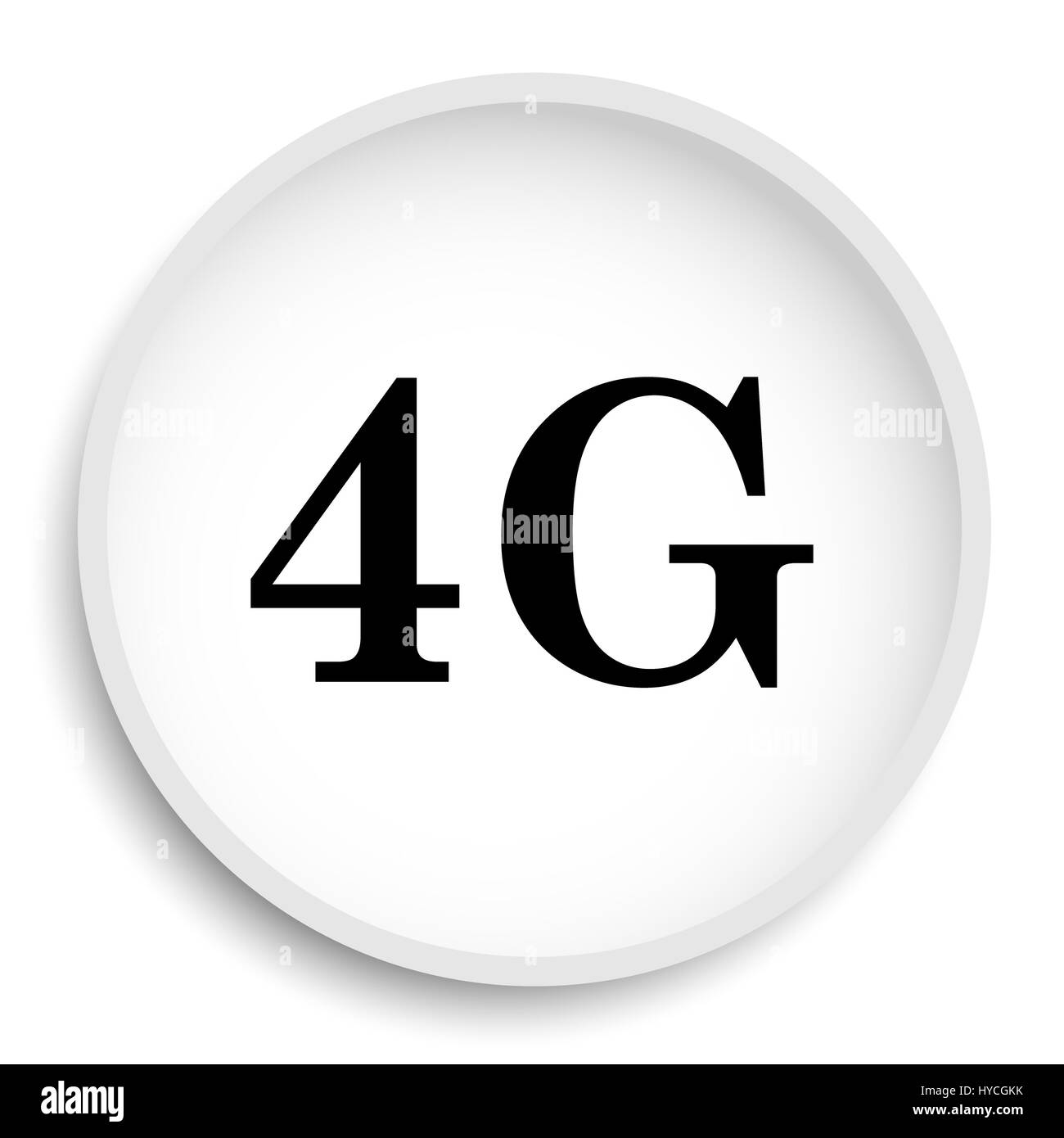 4G icon. 4G website button on white background Stock Photo - Alamy