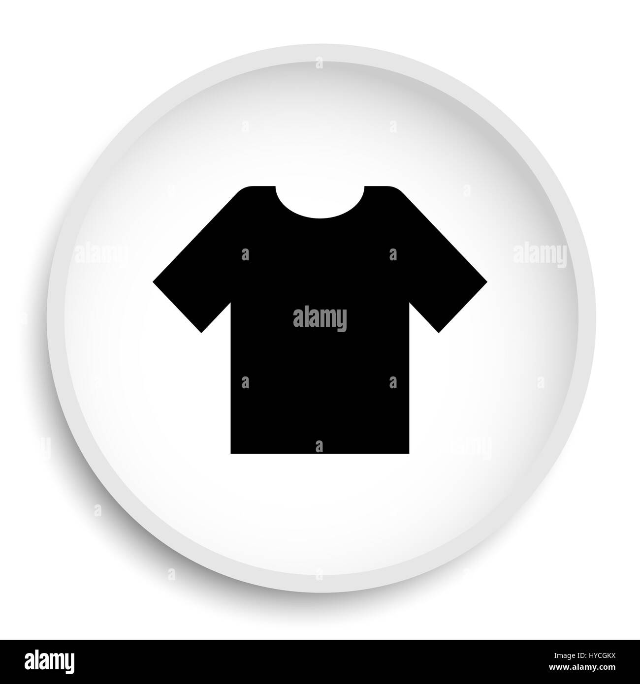 T-short icon. T-short website button on white background Stock Photo ...