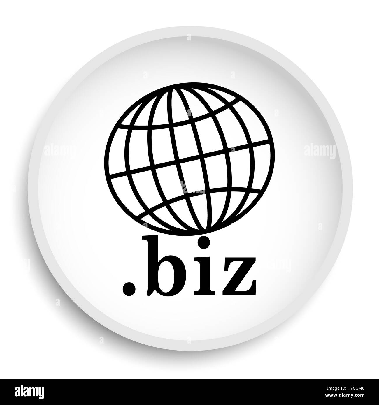 .biz icon. .biz website button on white background Stock Photo - Alamy