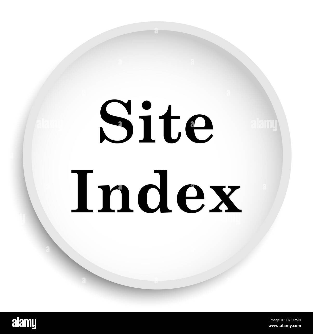 Site index icon. Site index website button on white background Stock ...