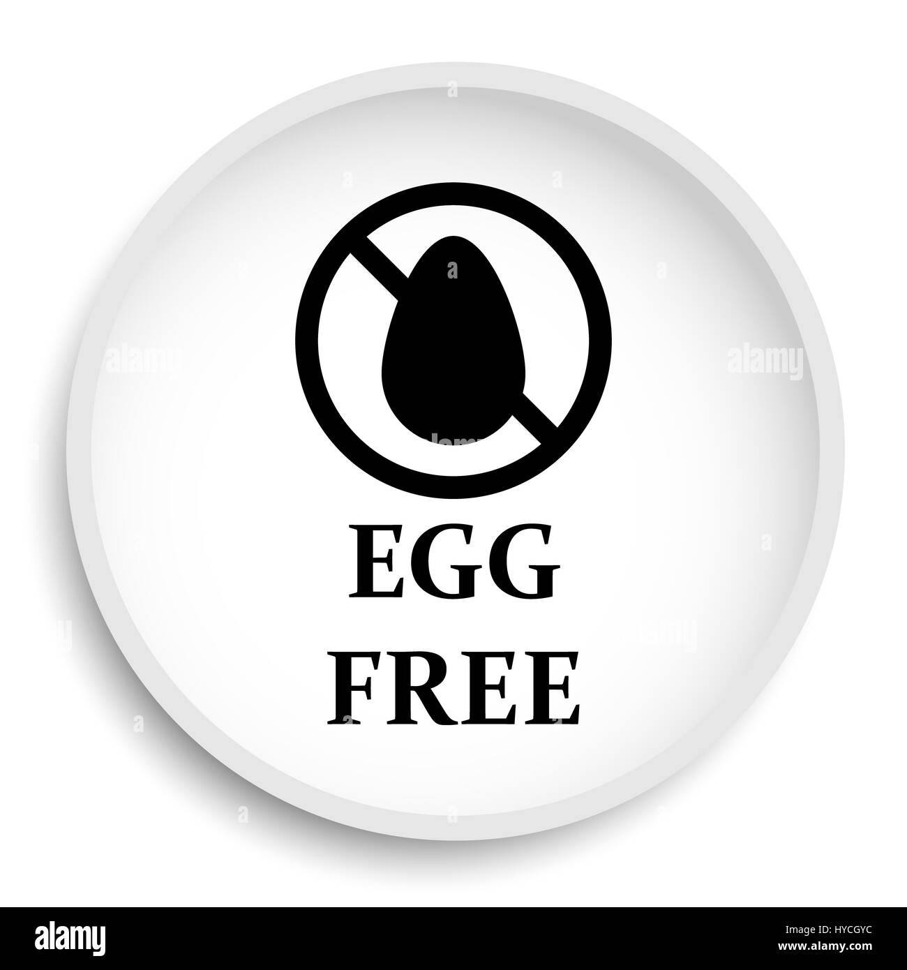 Egg free stamp sign Cut Out Stock Images & Pictures - Alamy