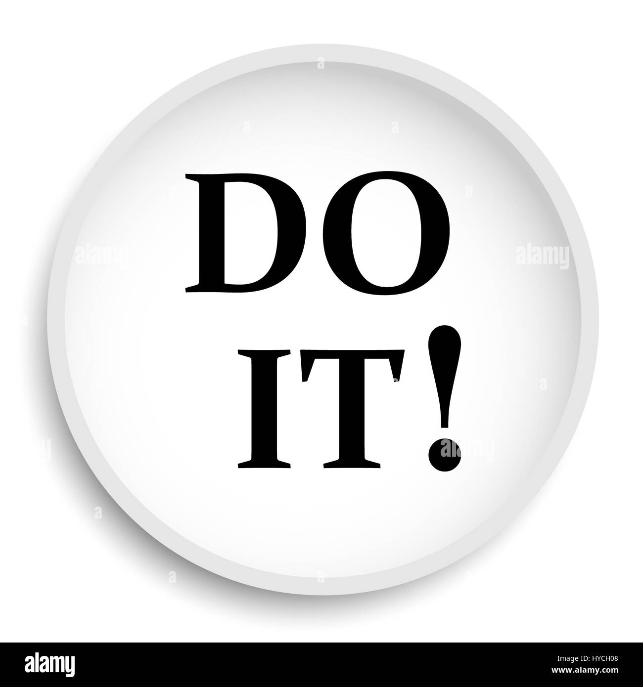 Do it icon. Do it website button on white background Stock Photo - Alamy