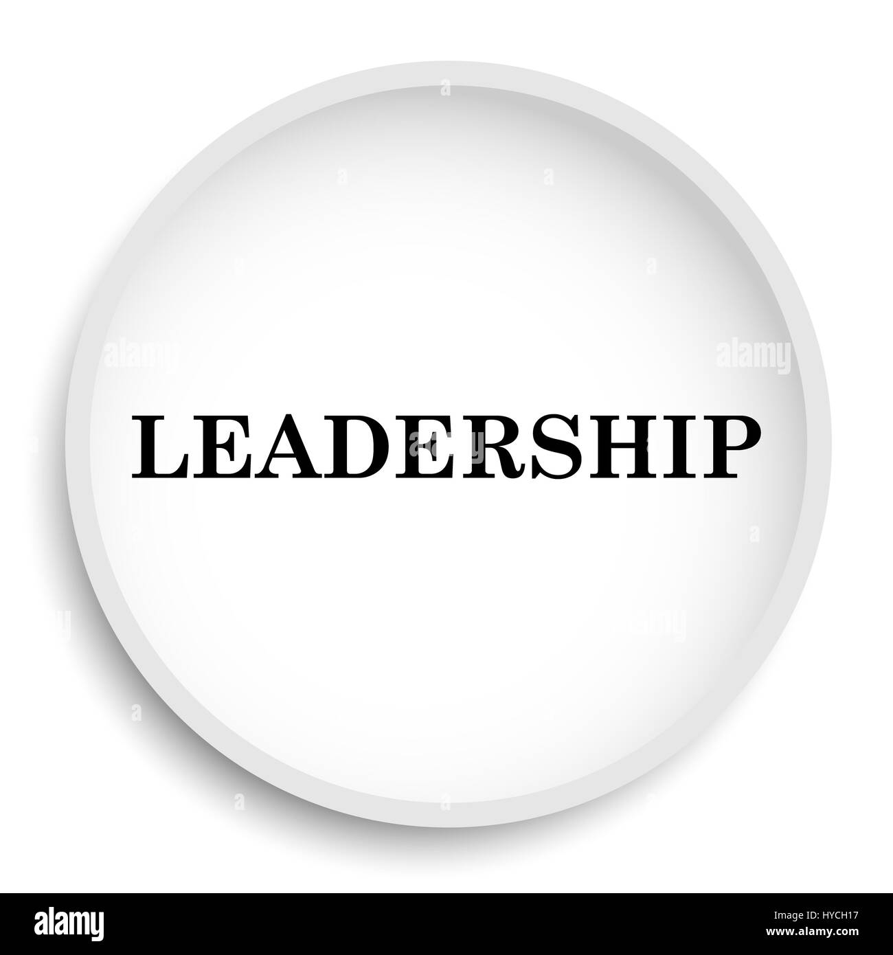 Leadership icon. Leadership website button on white background Stock ...