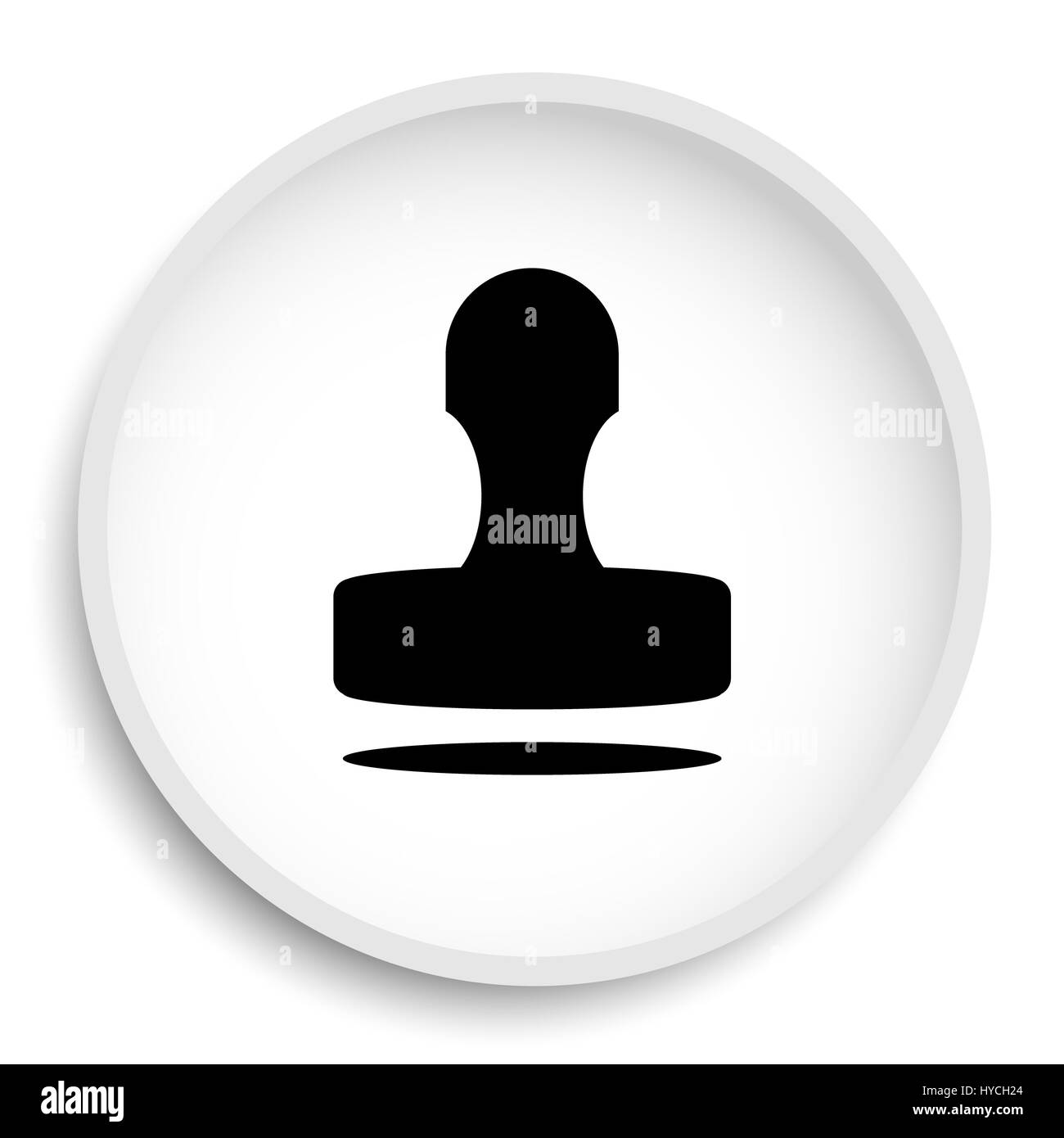 Stamp icon. Stamp website button on white background Stock Photo - Alamy