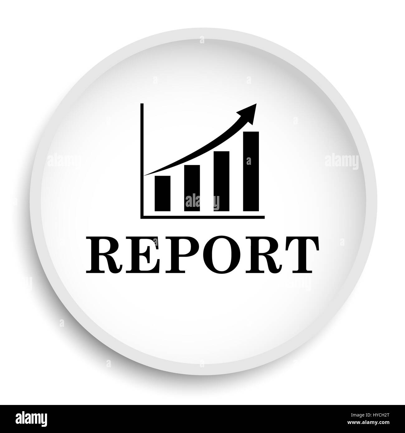 Report icon. Report website button on white background Stock Photo - Alamy