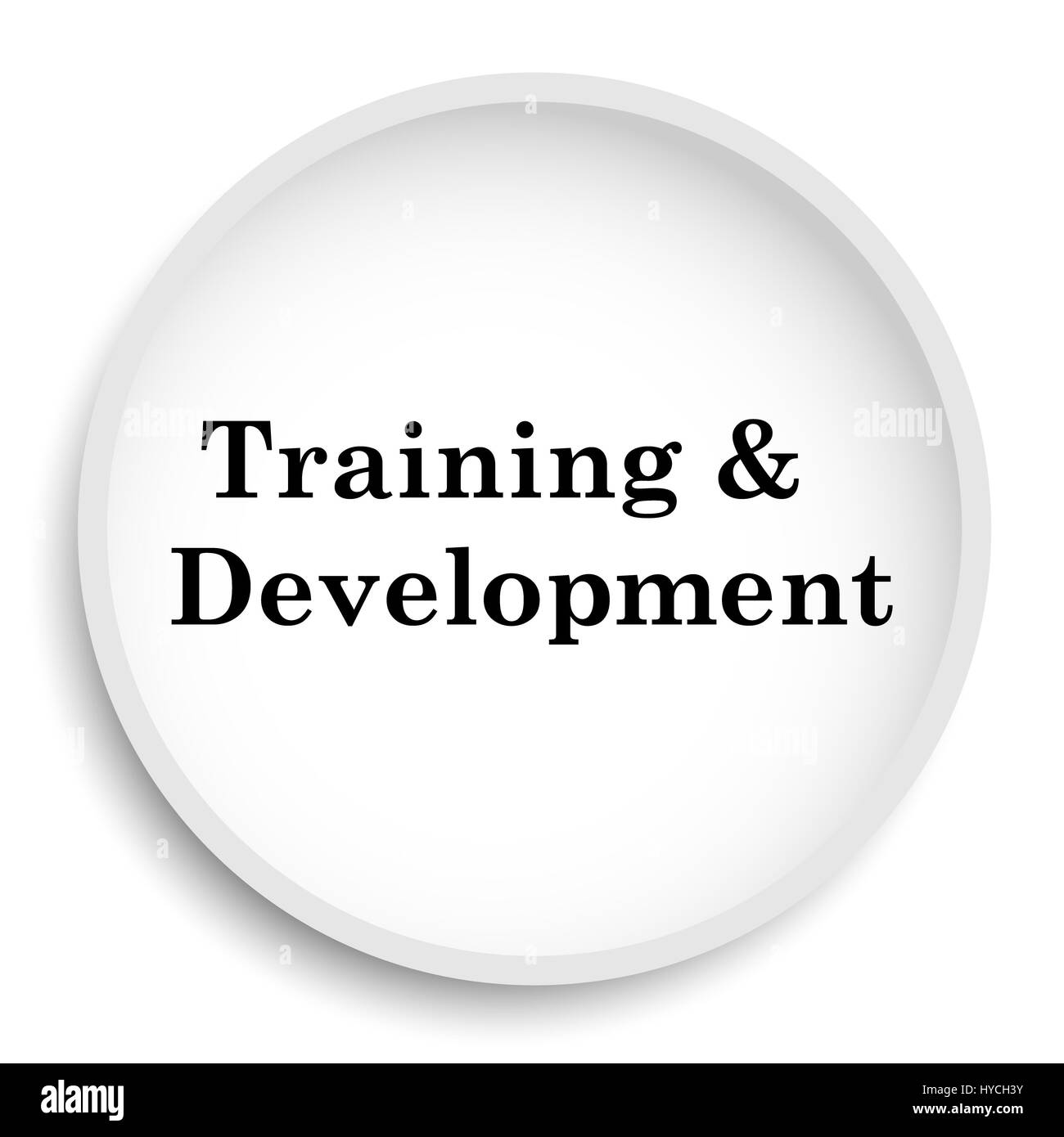 Training and development icon. Training and development website button ...