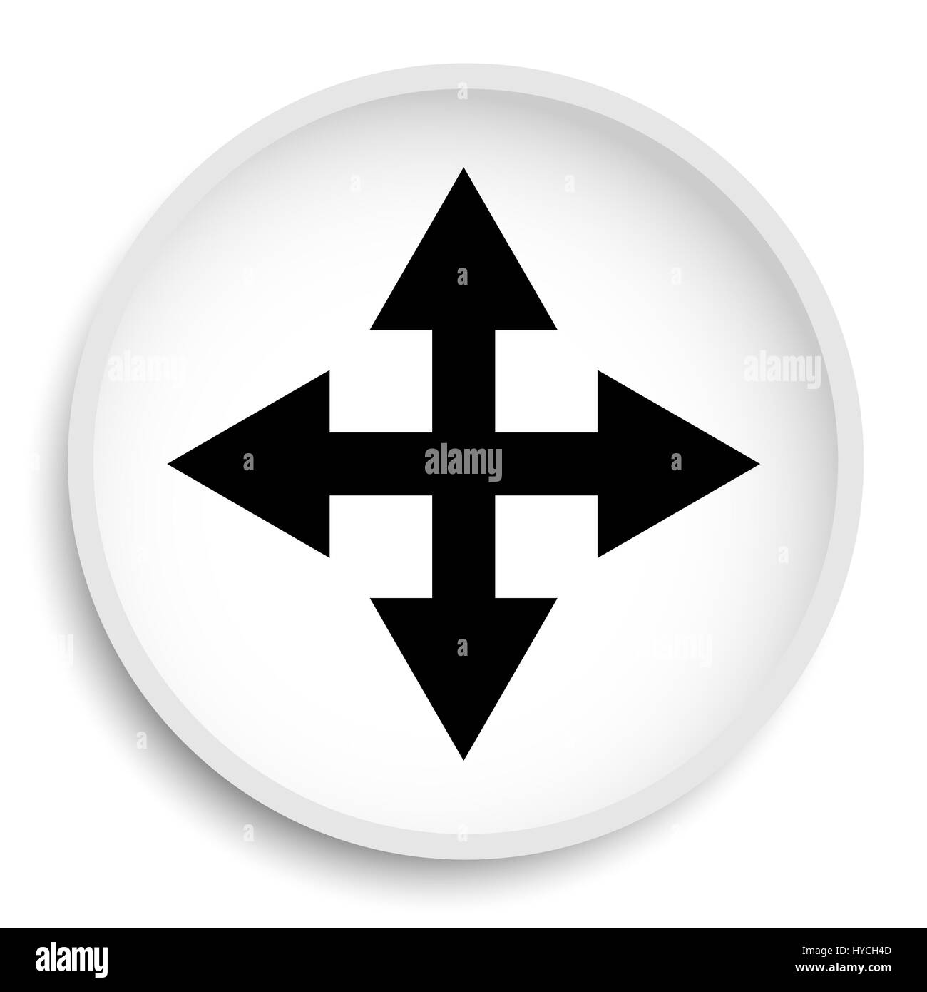 Full screen icon. Full screen website button on white background Stock ...