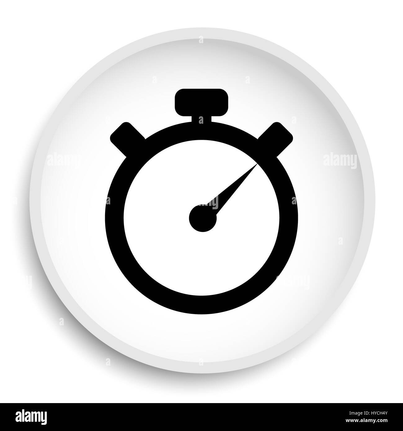 Timer icon. Timer website button on white background Stock Photo - Alamy