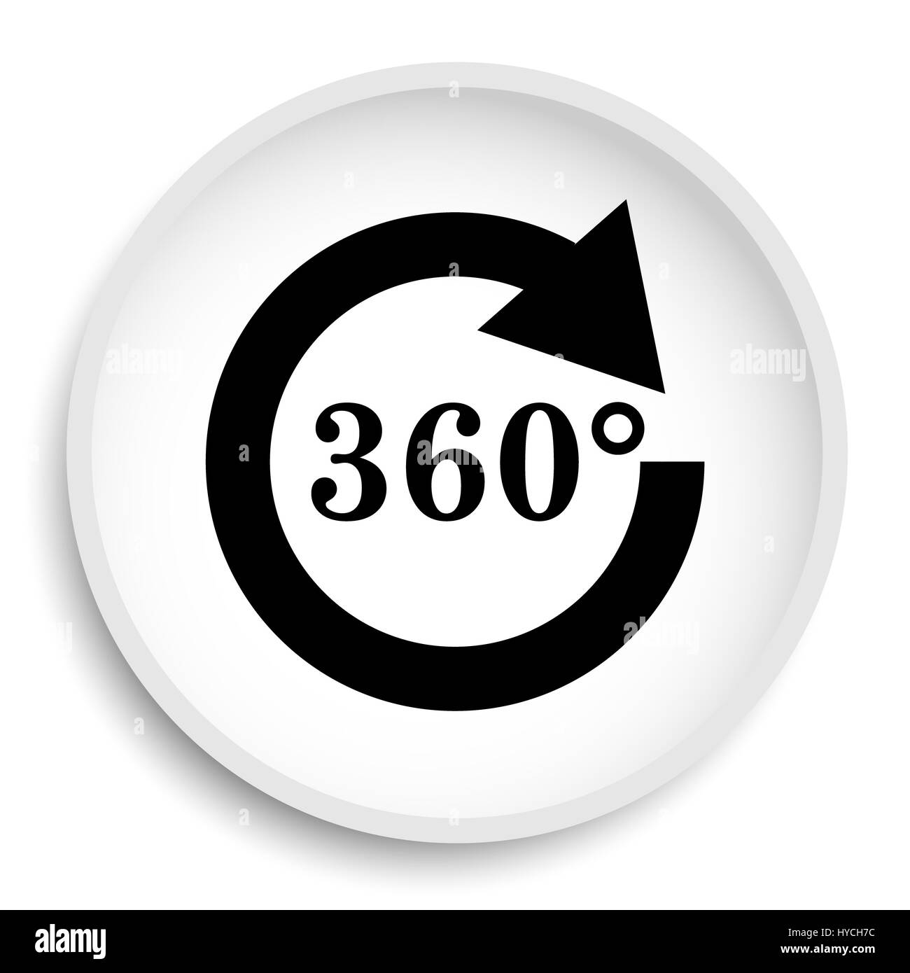 Reload 360 icon. Reload 360 website button on white background Stock ...