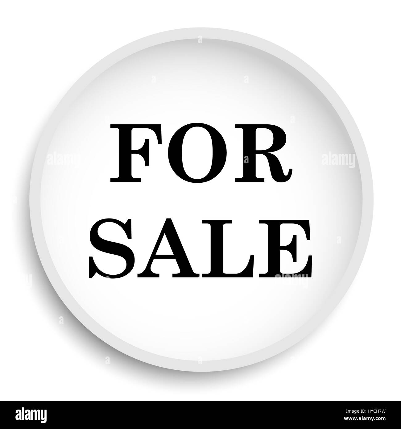 For sale icon. For sale website button on white background Stock Photo ...