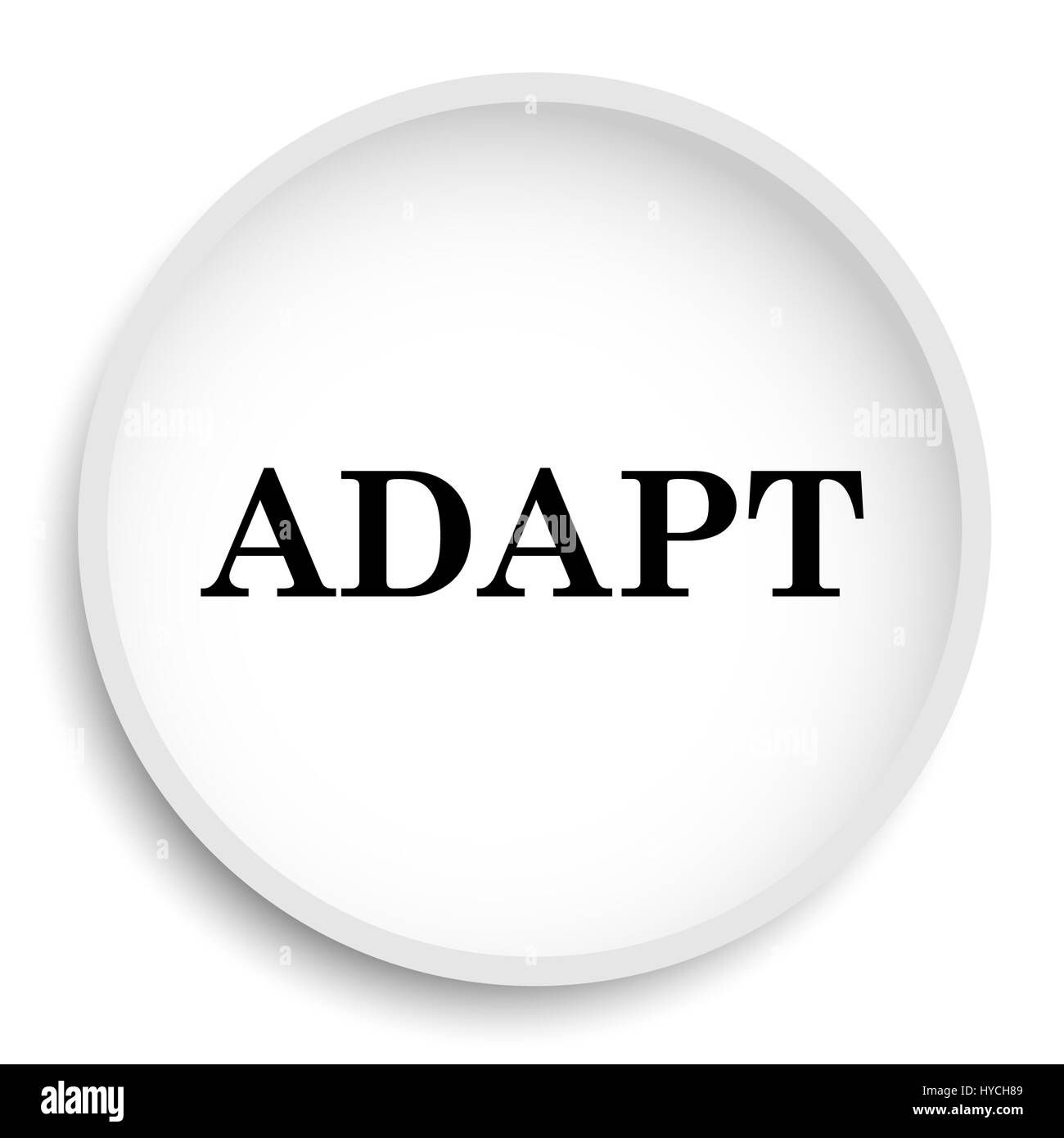Adapt icon. Adapt website button on white background Stock Photo - Alamy
